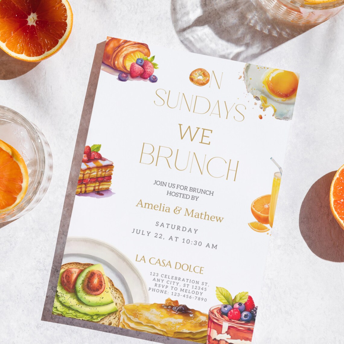 Brunch Invitation on Sundays We Brunch Flyer Seventeen and - Etsy