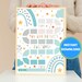 Colorful Boho Rainbow Reward Chart for Kids Daily Routine Chart Kids ...