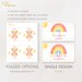 Editable Rainbow Food Label Tent Card Rainbow Name Tag Rainbow Place ...