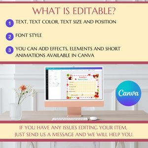 Editable Ladybugs Reward Chart for Kids Daily Routine Chart Kids Chore ...