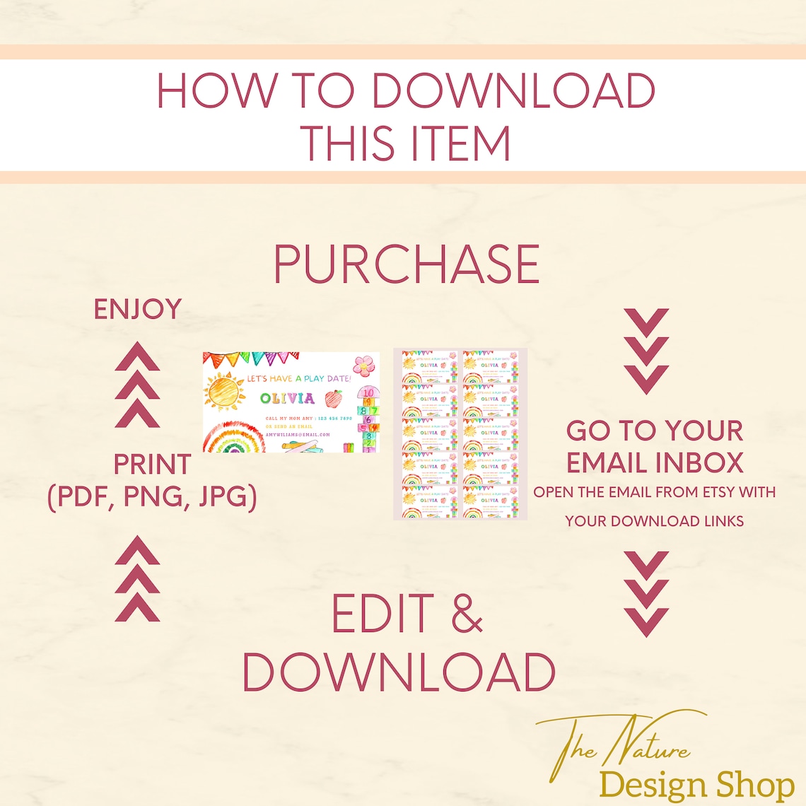 Back to School Kids Contact Cards Kids Business Cards Keep in Touch ...