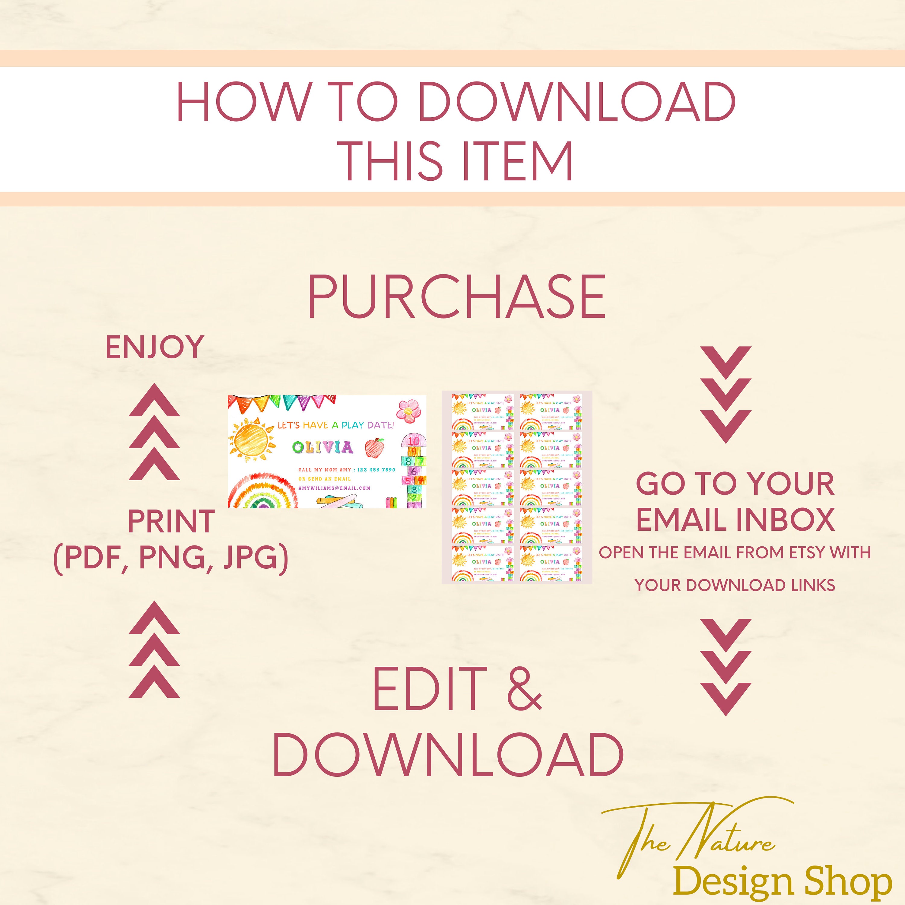 Back to School Kids Contact Cards Kids Business Cards Keep in Touch ...