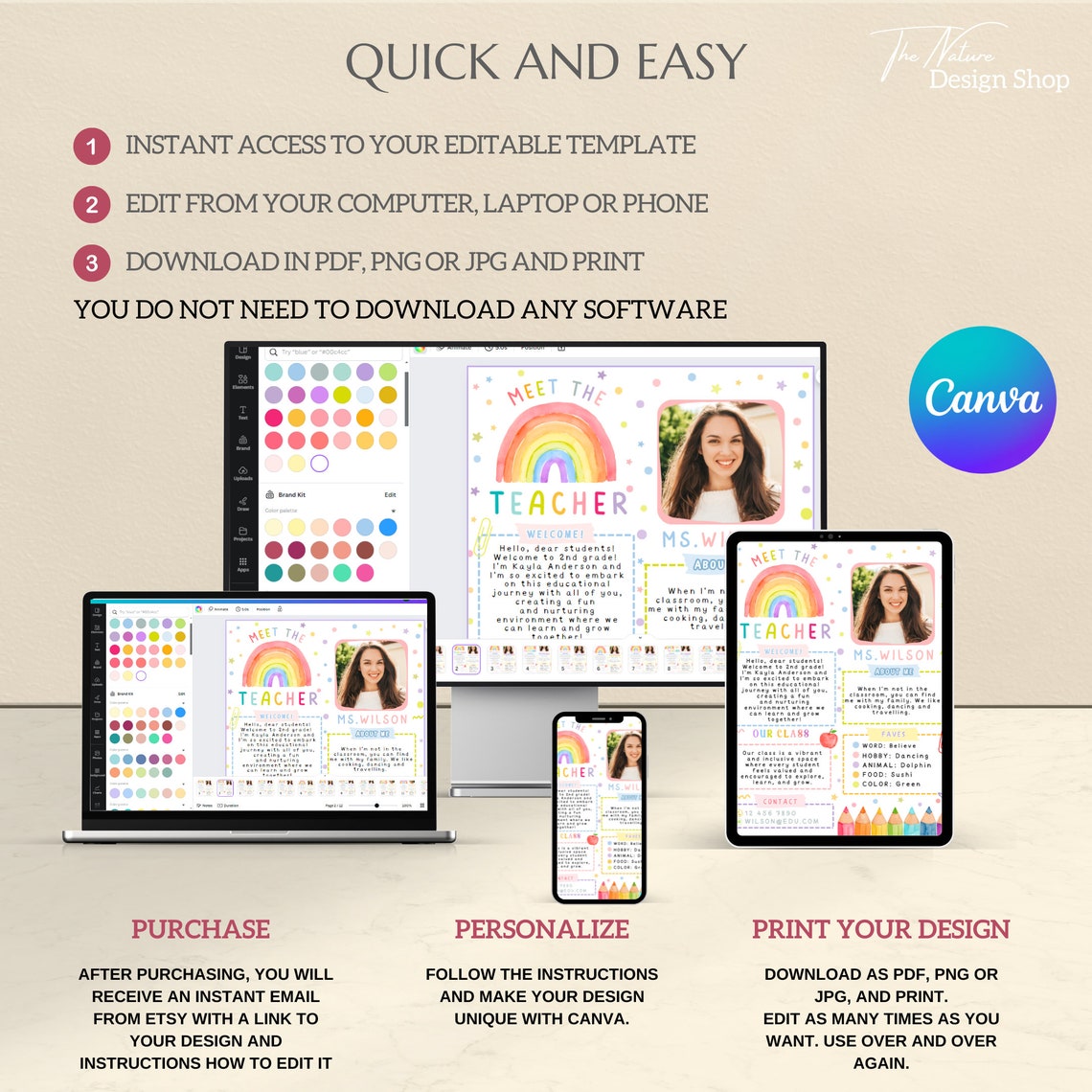 Meet the Teacher Template Meet Theteacher Kindergarten Letter Meet the ...