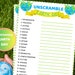 Earth Day Unscramble Game Kids Earth Day Printable Games Earth Day ...
