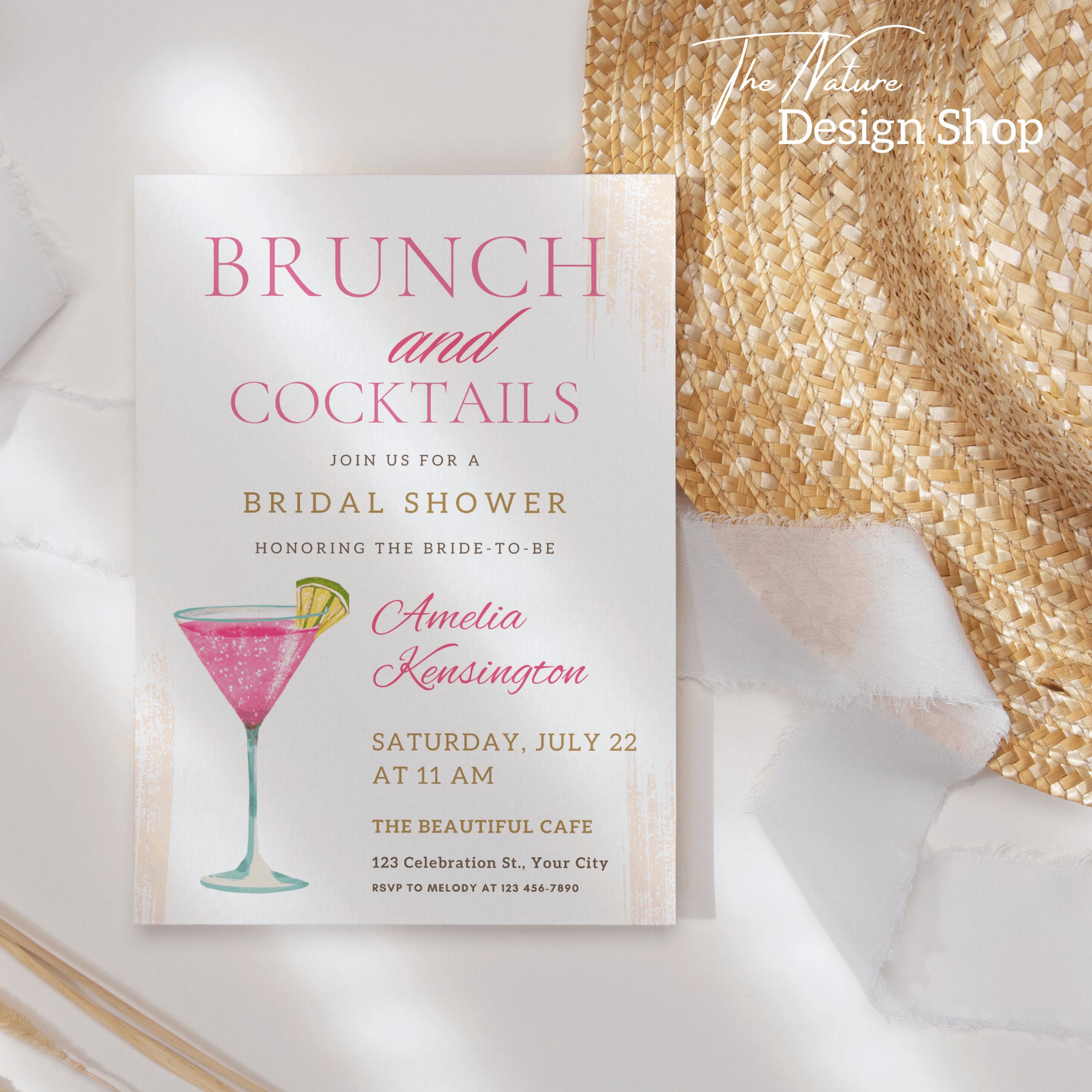Brunch Invitation Bridal Shower Boozy Brunch Post Wedding - Etsy