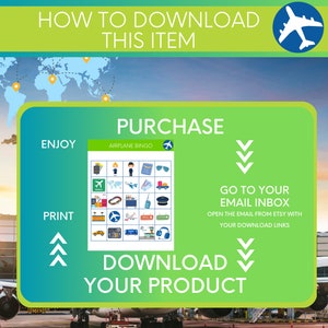 Airplane Kids Bingo Airplane Games Kids Airport Games Kids Flight Games ...