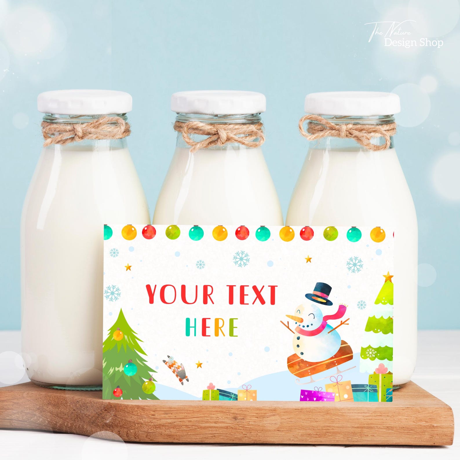 Editable Christmas Food Label Christmas Name Tag Template Christmas ...