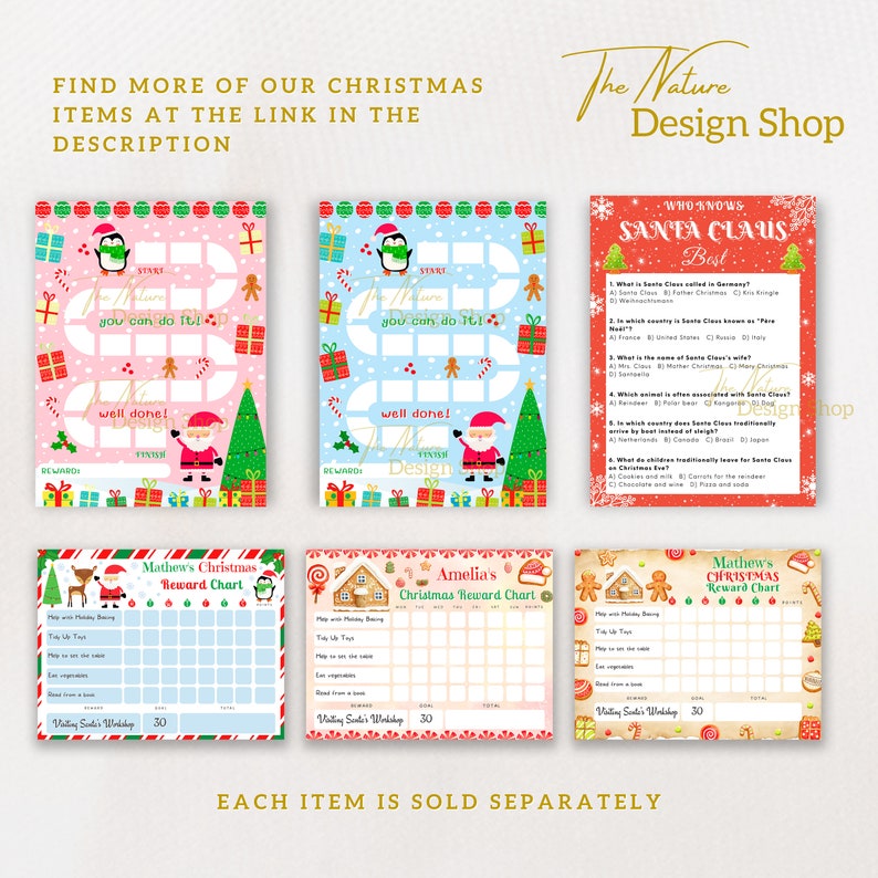 Christmas Game Around the World Xmas Game Christmas Party Printable ...