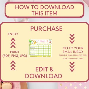 Editable Jungle Animals Reward Chart for Kids Daily Routine Chart Kids ...