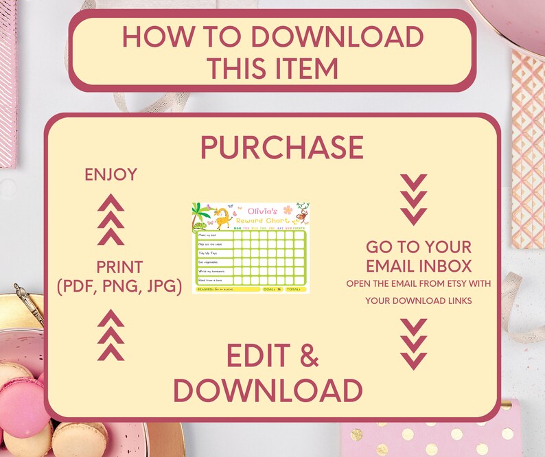 Editable Jungle Animals Reward Chart for Kids Daily Routine Chart Kids ...