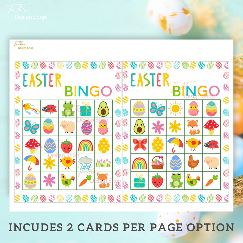 Easter Bingo Game Easter Bingo Cards Easter Bingo Sheets Bingo Easter ...