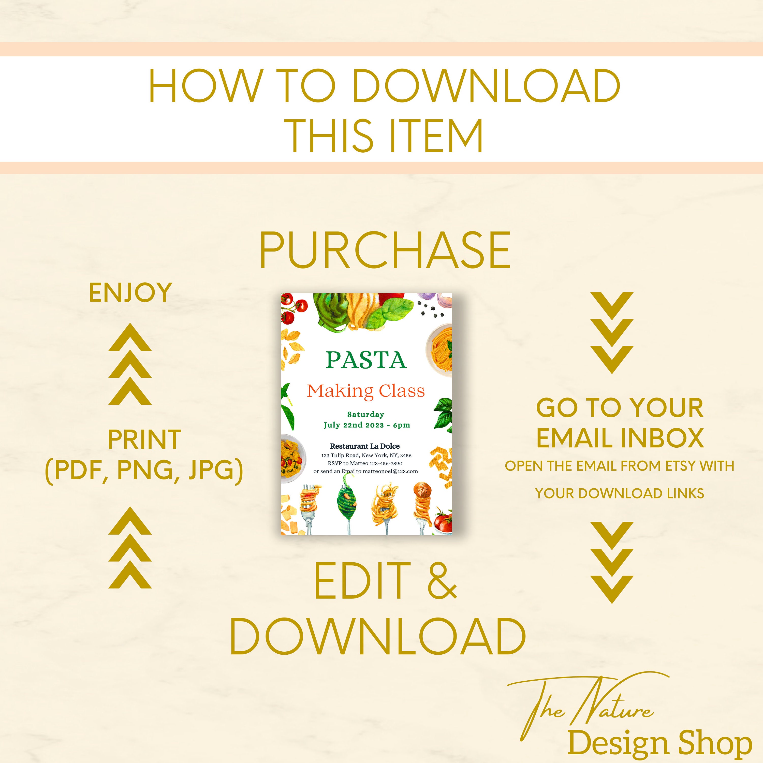 Editable Italian Pasta Making Party Invitation Italian Party Food ...