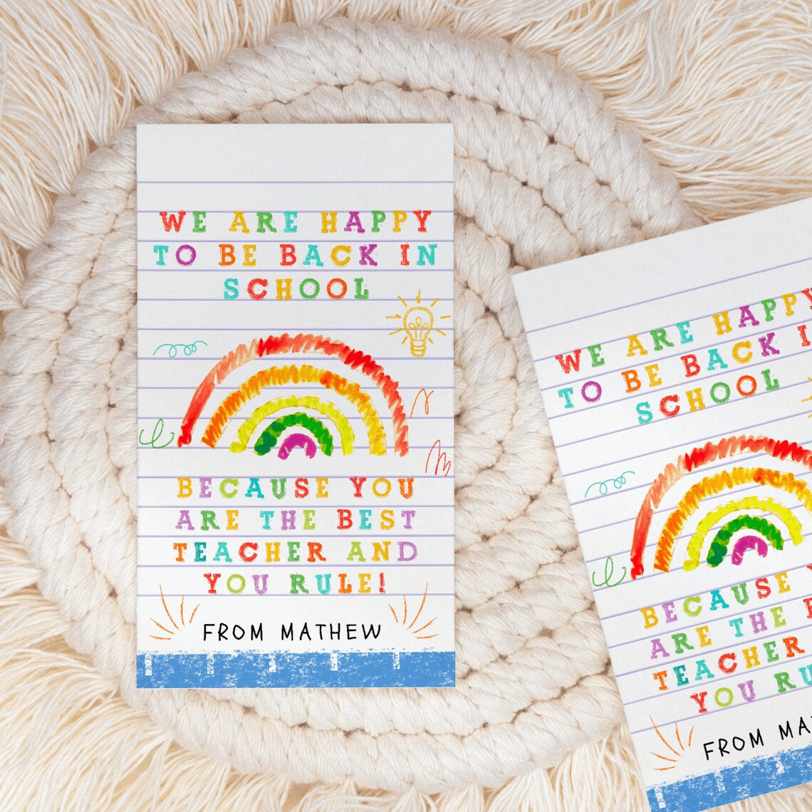 Teacher Gift Tag Teacher Appreciation Tags School Treat Tag School ...