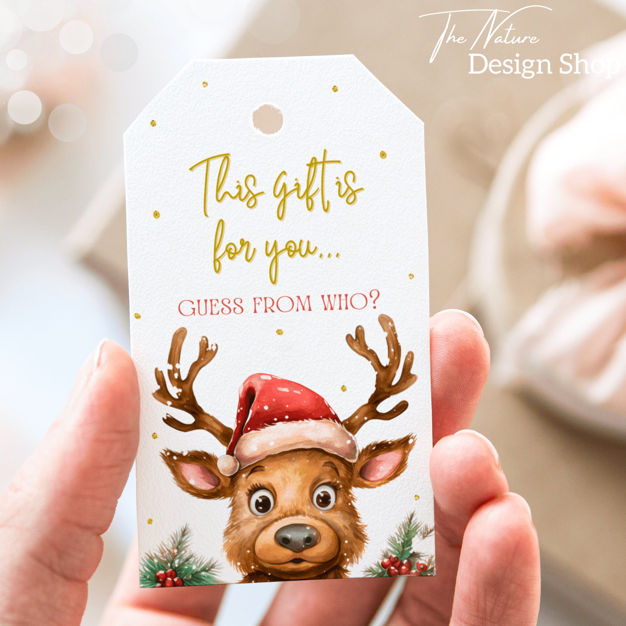 Secret Santa Gift Tags Secret Santa Gift Basket Secret Santa Printable ...