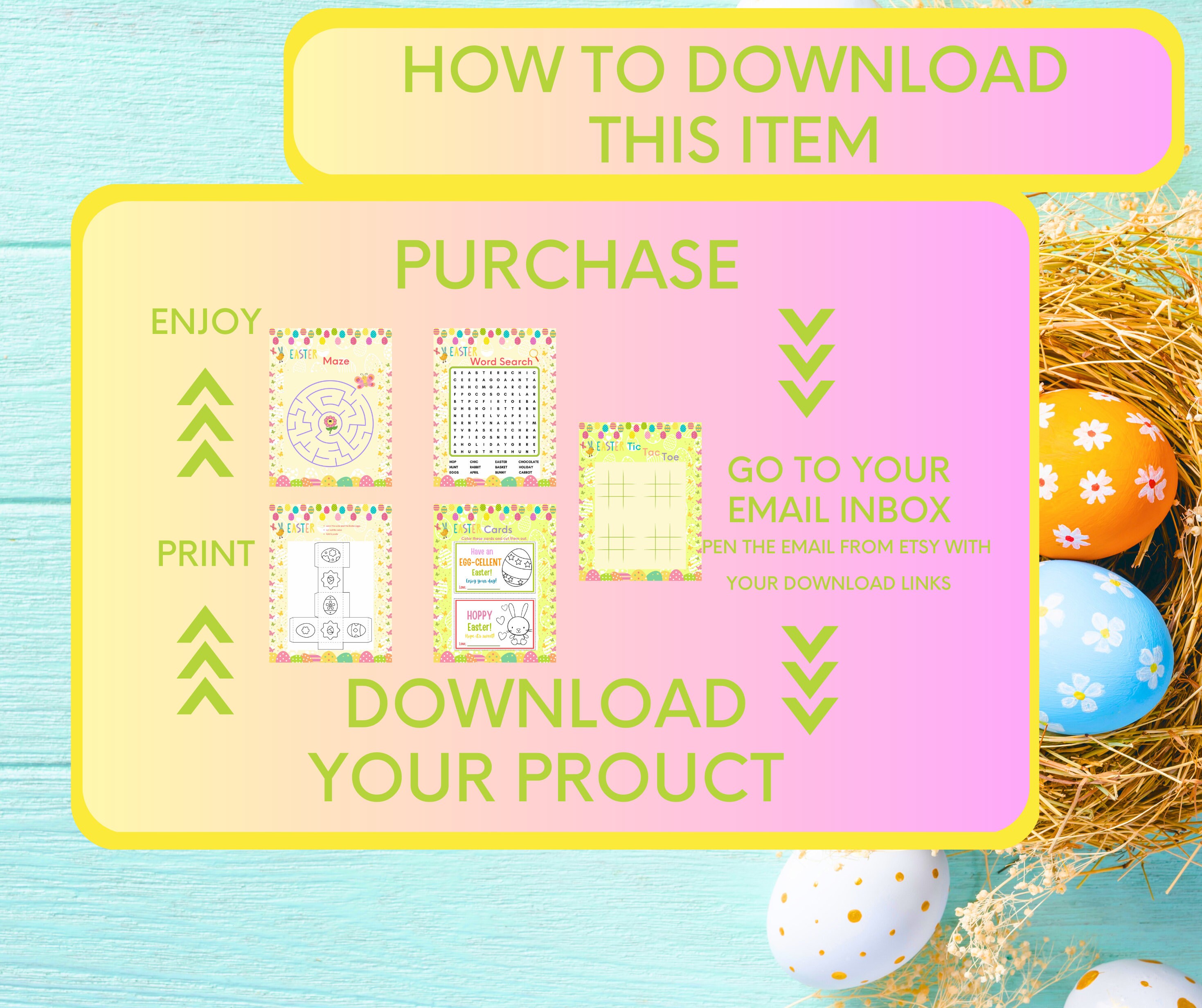 Easter Activity Bundle for Kids Easter Games Printable Family Easter ...