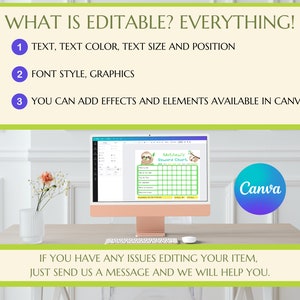 Editable Sloth Reward Chart for Kids Daily Routine Chart Boys Chore ...