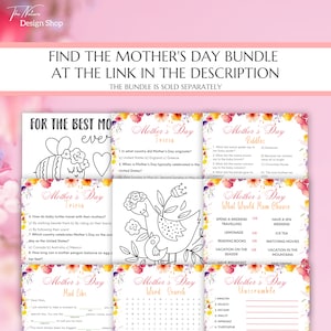 Mother’s Day Trivia Game Mother’s Day Kids Activities Mothers Day Party ...
