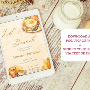 Bithday Brunch Invitation Boozy Brunch Invite Brunch and Bubbly Post ...