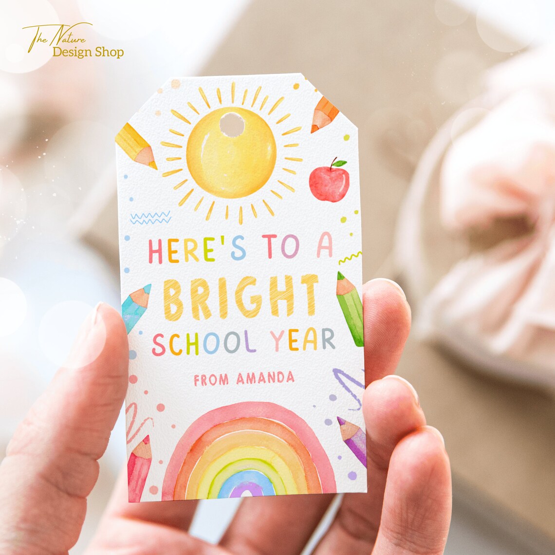 Editable Back to School Tag First Day of School Treat Tag School Gifts ...