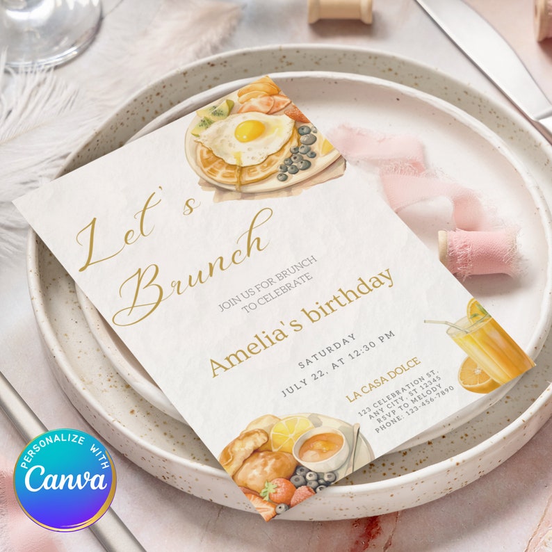 Bithday Brunch Invitation Boozy Brunch Invite Brunch and Bubbly Post ...