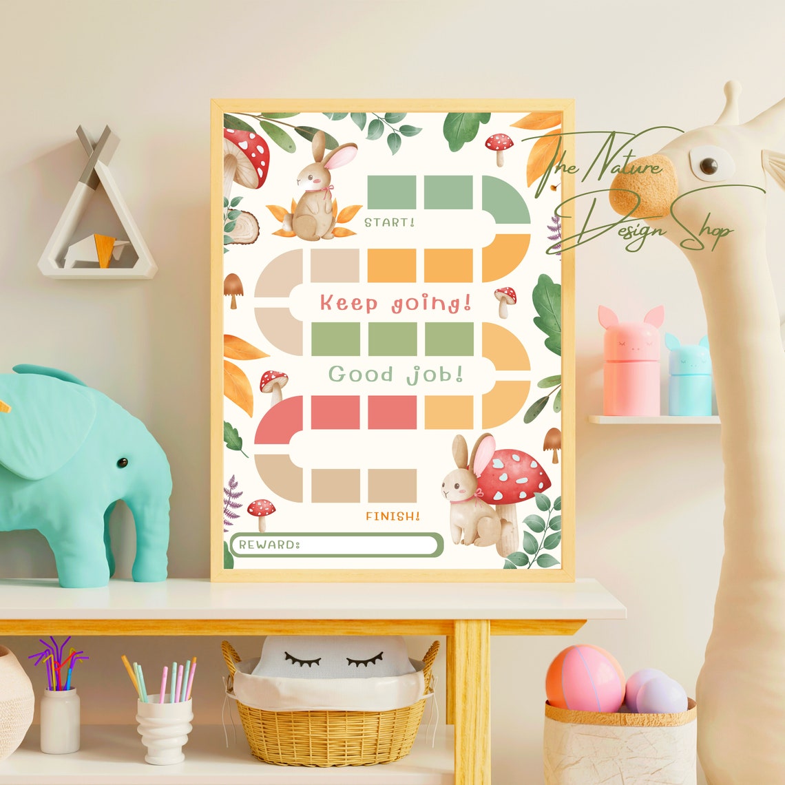 Bunny Reward Chart for Toddler Reward Chart Printable Toddler - Etsy