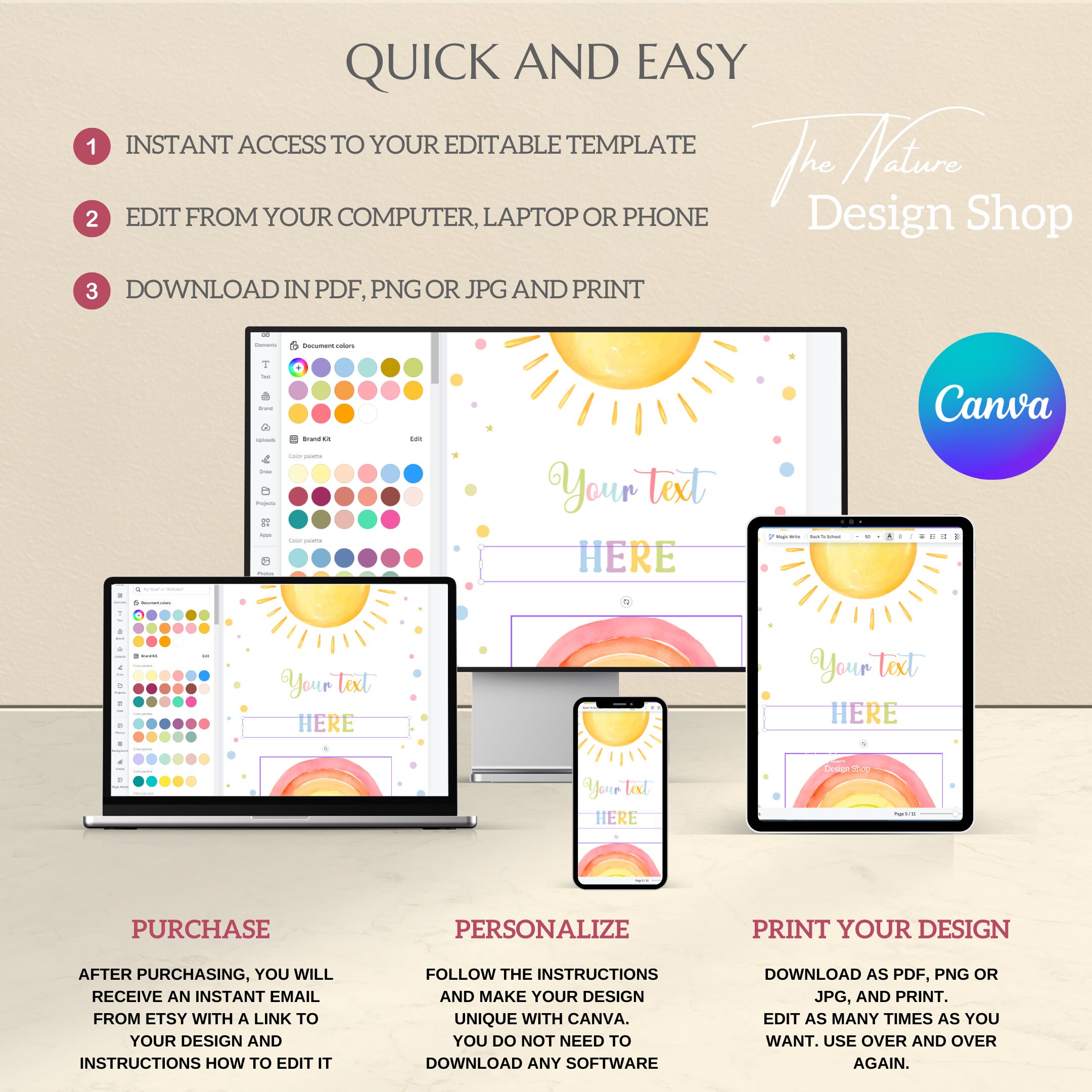 Editable Rainbow Welcome Sign Birthday Welcome Sign Rainbow Birthday ...