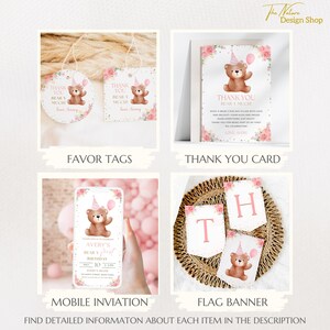 Beary First Birthday Bundle Teddy Bear Birthday Bundle Bear Party Decor ...