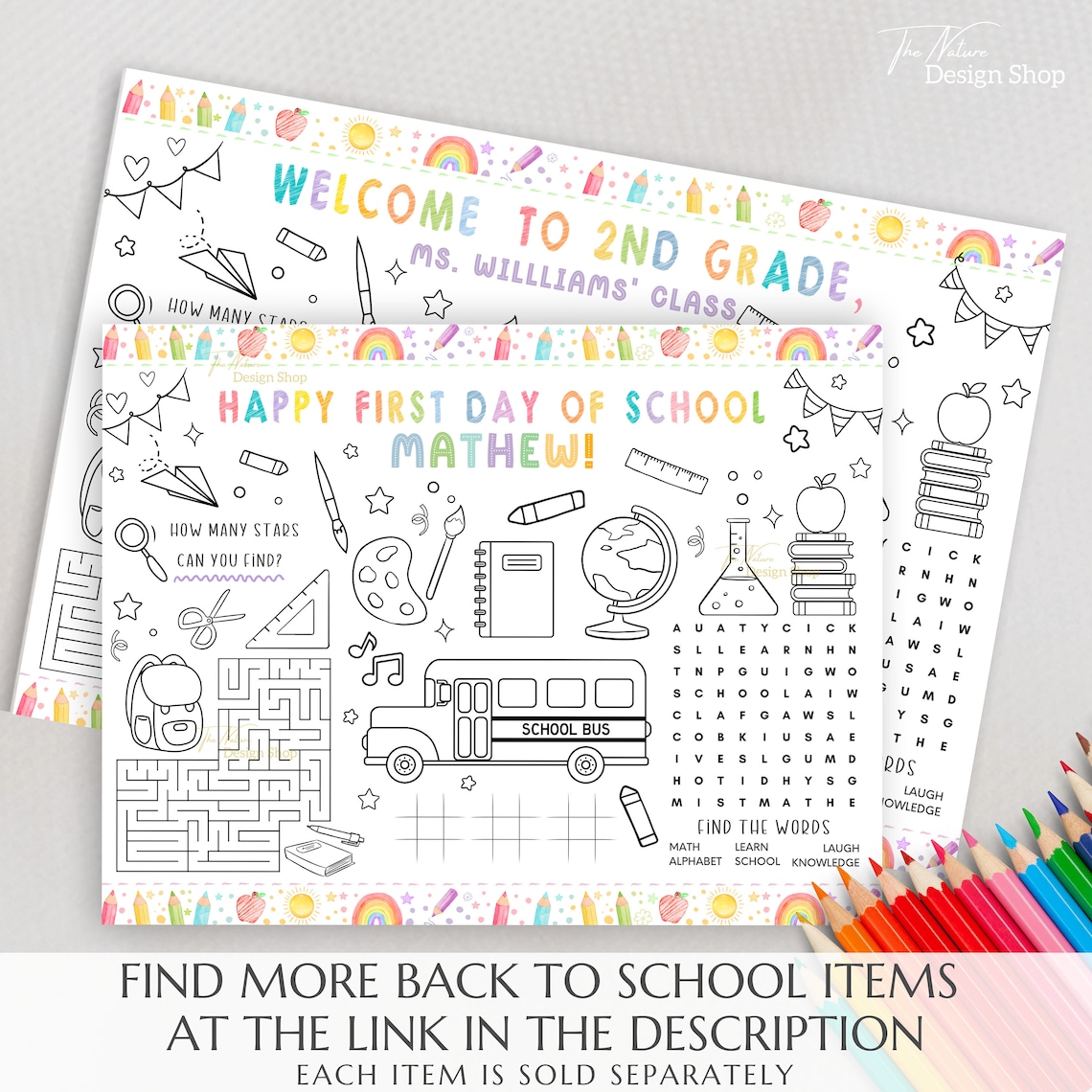 Editable Back to School Tag First Day of School Treat Tag School Gifts ...