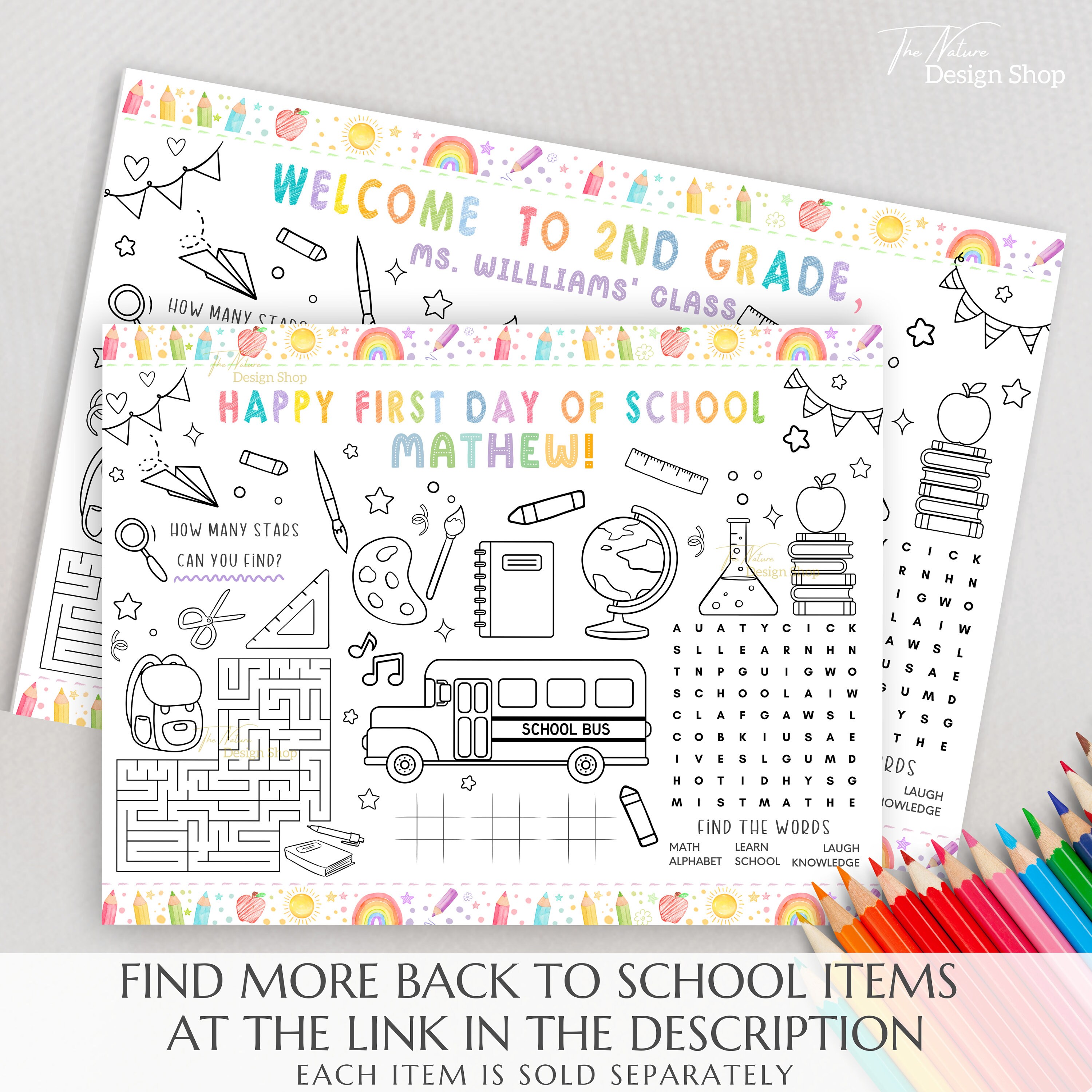 Editable Back to School Tag First Day of School Treat Tag School Gifts ...
