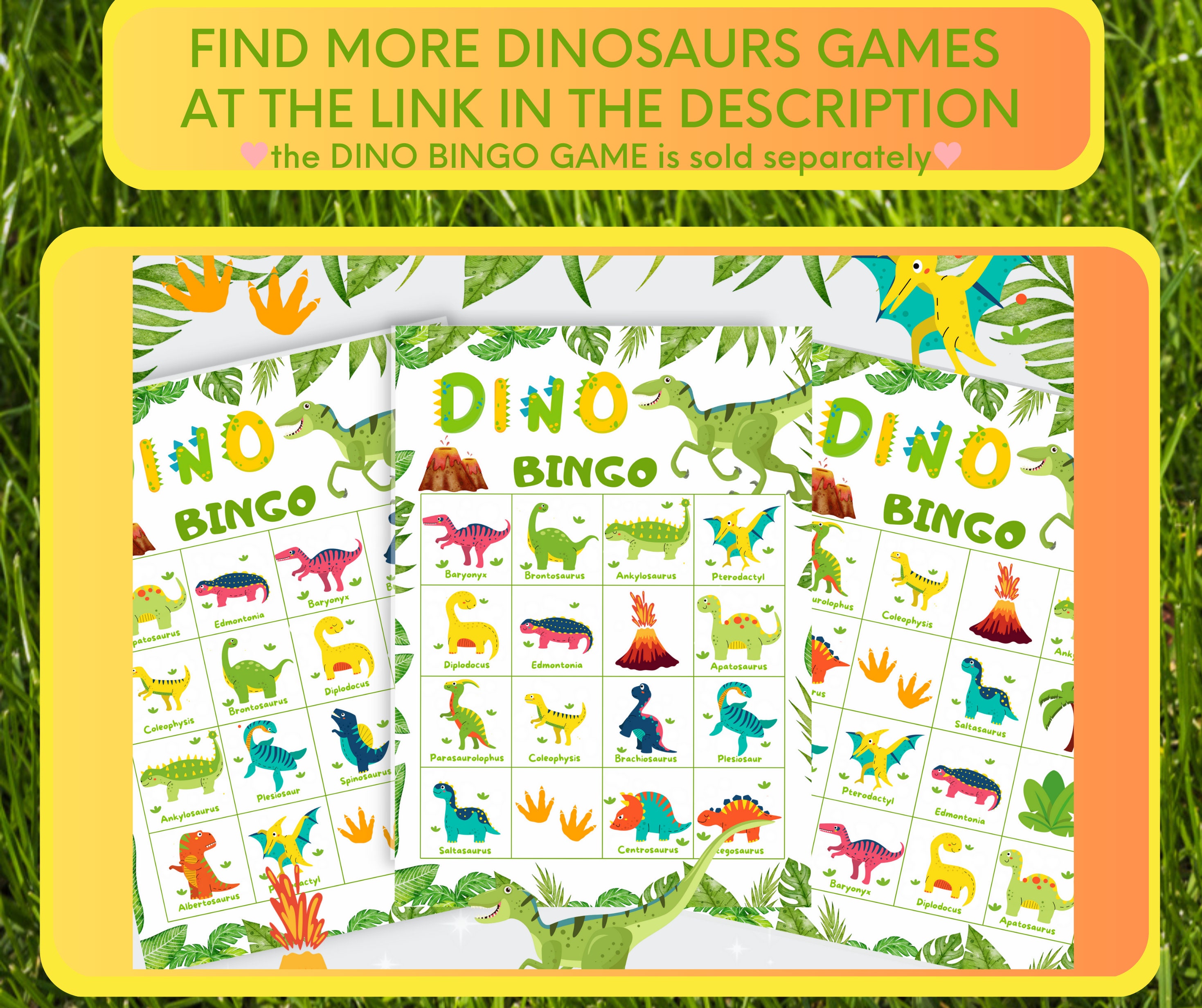 I Spy Dino Kids Dinosaurs Birthday Party Game Dino Party Activities ...