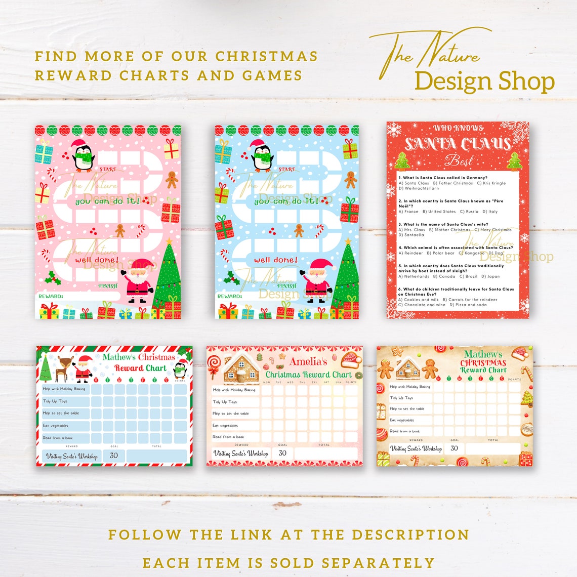 Editable Christmas Reward Chart for Kids Daily Routine Chart Kids Chore ...
