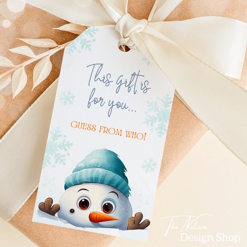 Secret Santa Gift Tags Secret Santa Gift Basket Secret Santa Printable ...