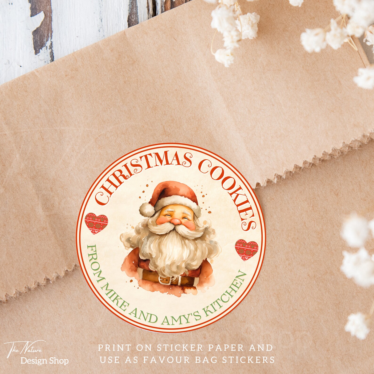 Christmas Jar Stickers Template Christmas Canning Jar Labels Christmas ...