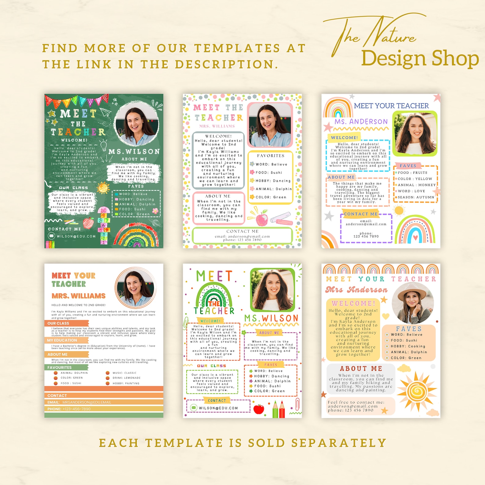 Meet the Teacher Editable Template Teacher Kindergarten Letter Template ...