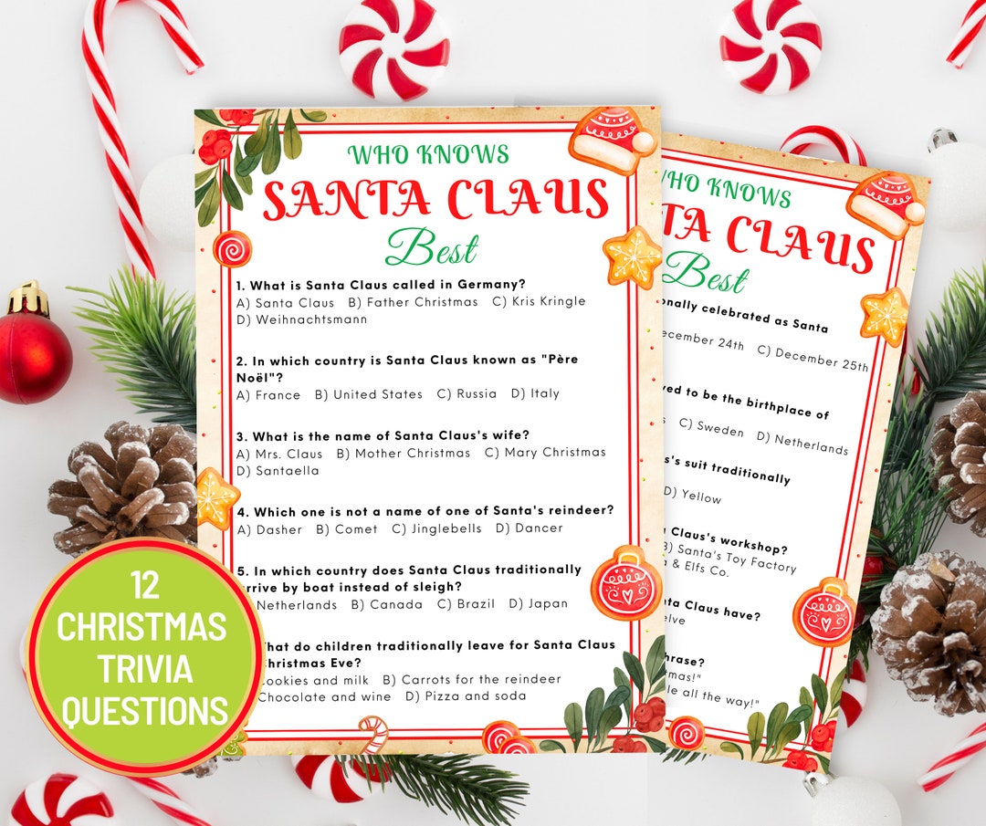 Christmas Game Xmas Game Christmas Party Printable Games Christmas ...