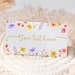 Editable Wildflower Food Label Wildflower Name Tag Wildflower Name ...