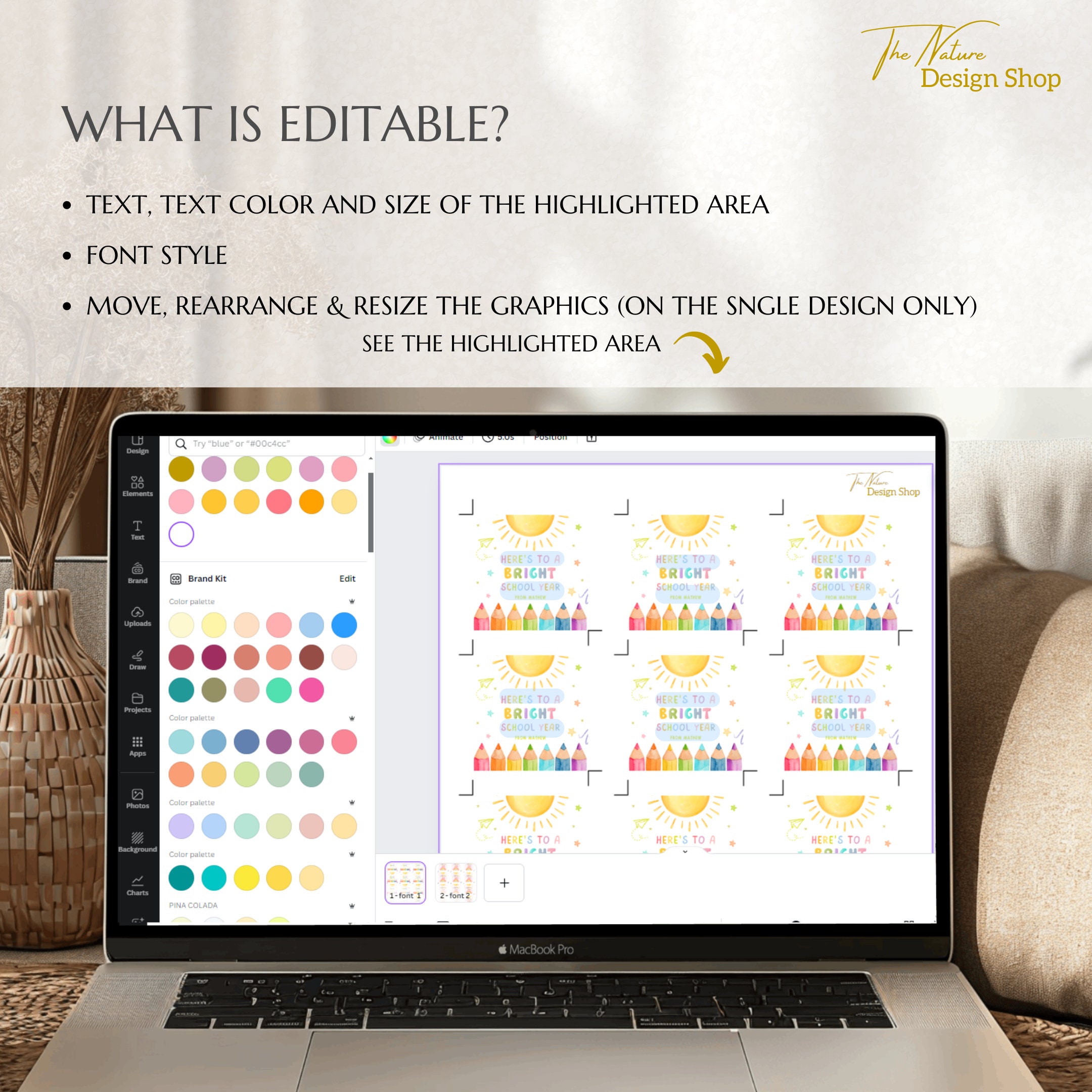 Editable Back to School Tag First Day of School Treat Tag School Gifts ...