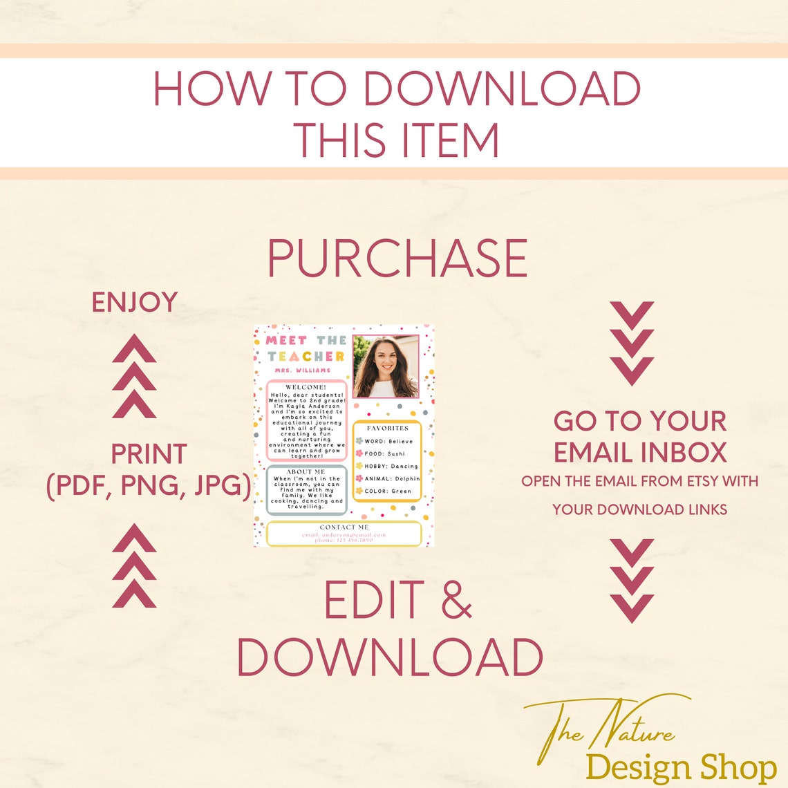 Meet the Teacher Editable Template Teacher Kindergarten Letter Template ...