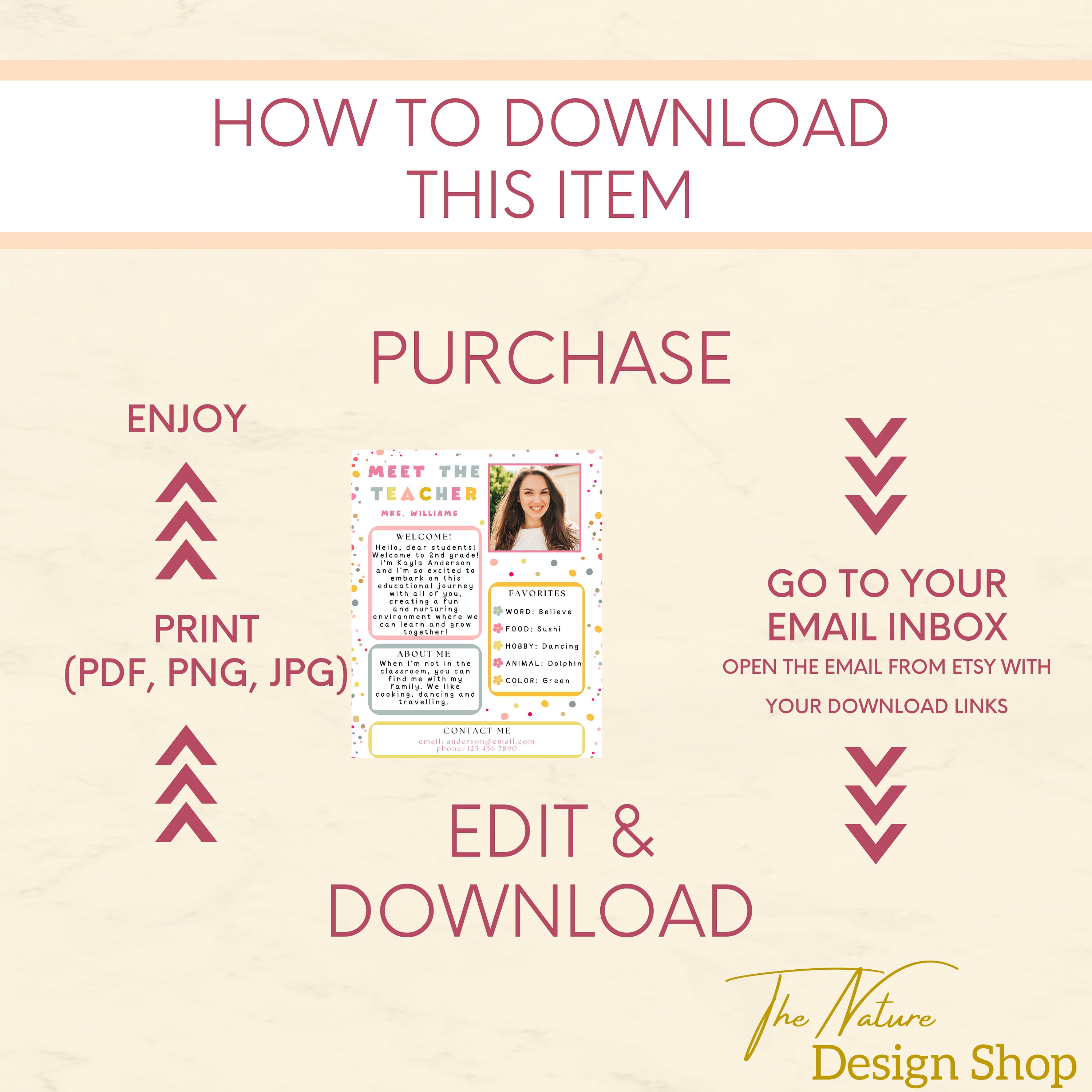 Meet the Teacher Editable Template Teacher Kindergarten Letter Template ...