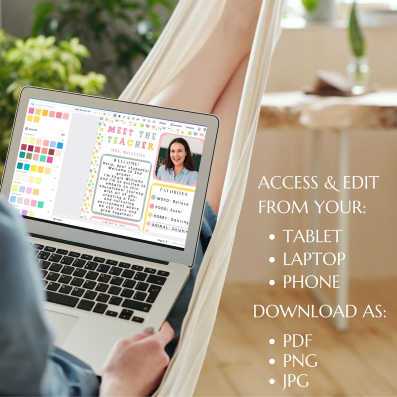 Meet the Teacher Editable Template Teacher Kindergarten Letter Template ...