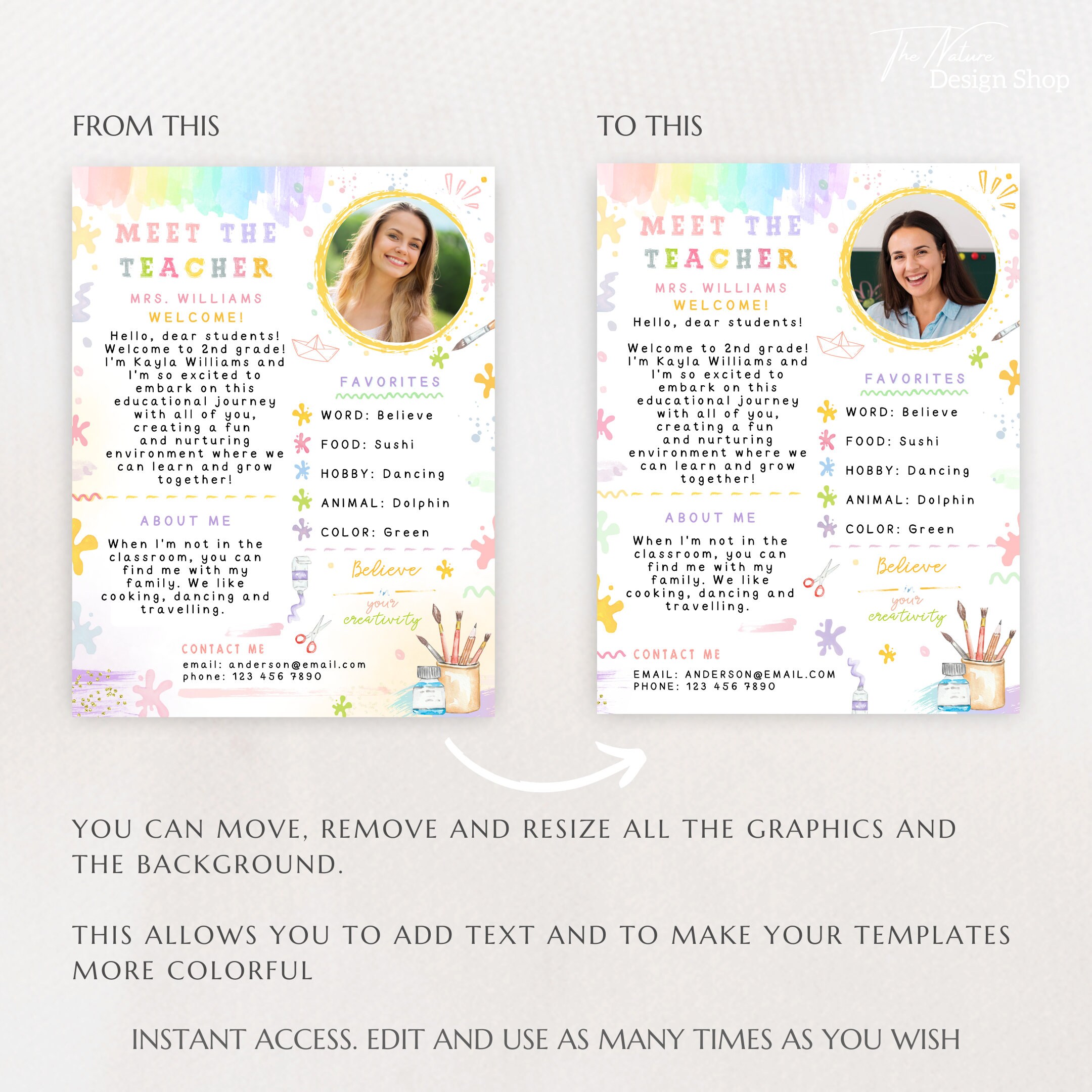 Meet the Teacher Template Meet Theteacher Kindergarten Letter Meet the ...