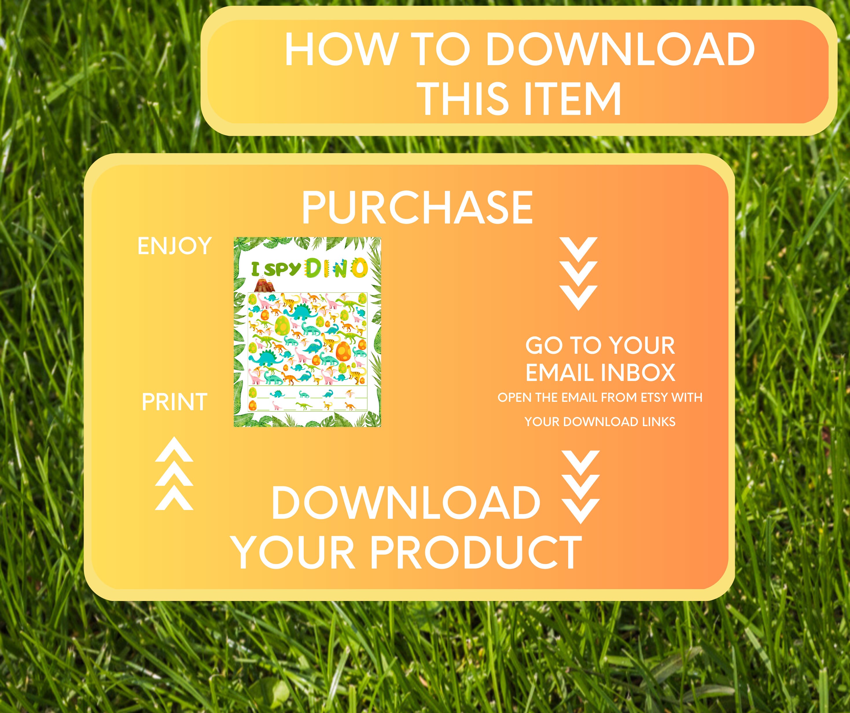 I Spy Dino Kids Dinosaurs Birthday Party Game Dino Party Activities ...