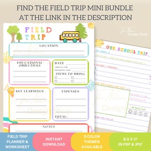 School Trip Gift Tag Field Trip Gift Tag Field Trip Ideas School Snack ...