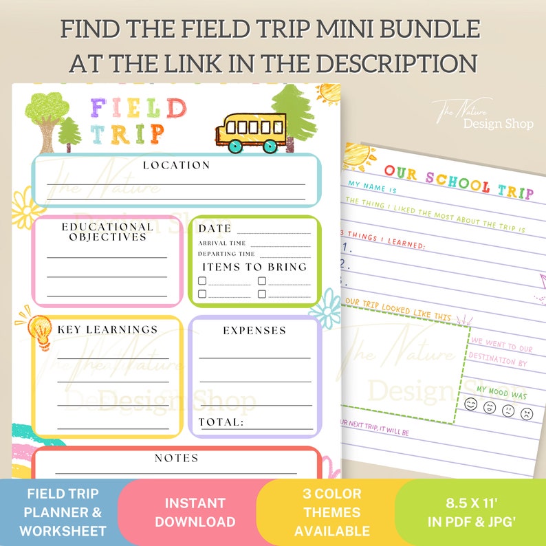 School Trip Gift Tag Field Trip Gift Tag Field Trip Ideas School Snack ...