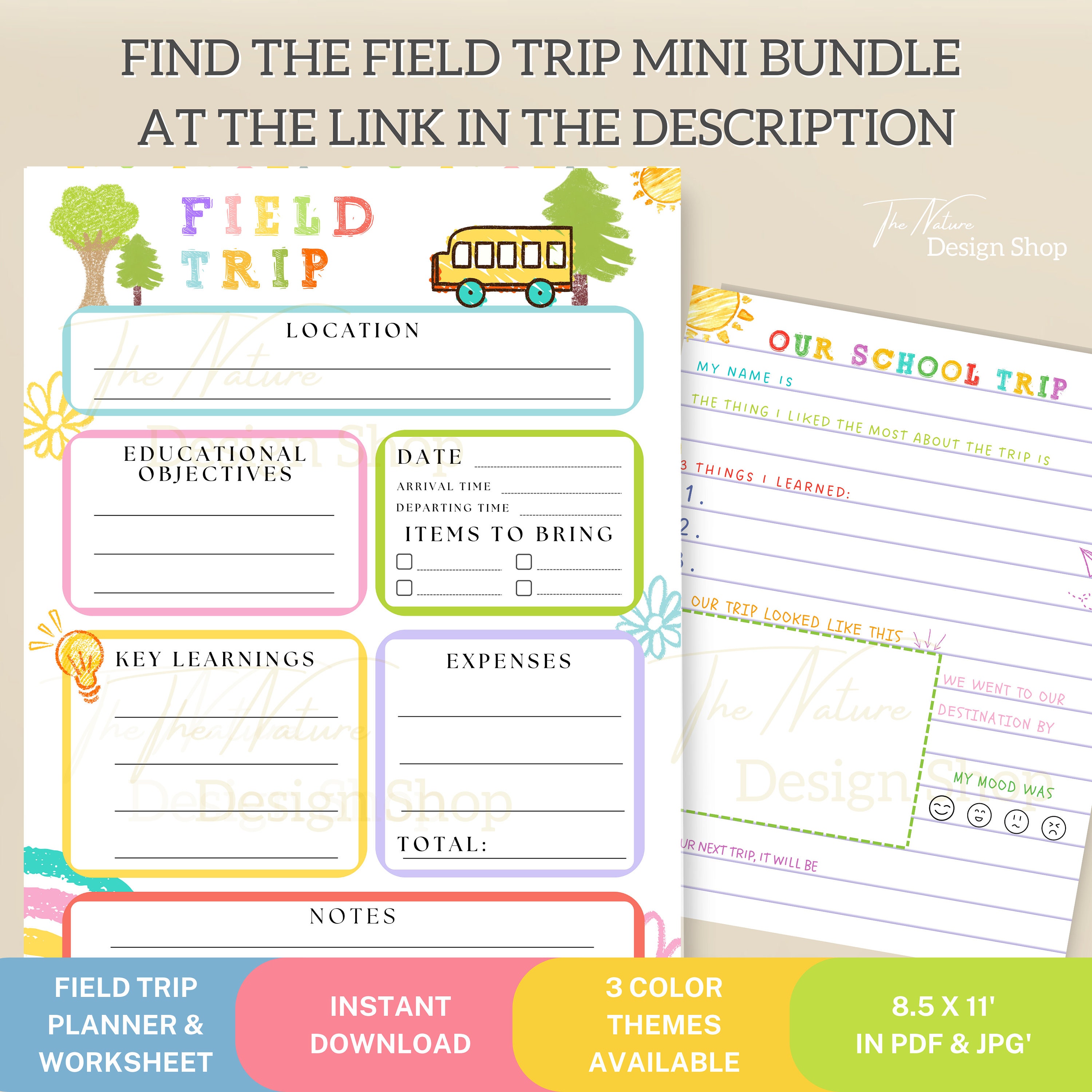 School Trip Gift Tag Field Trip Gift Tag Field Trip Ideas School Snack ...
