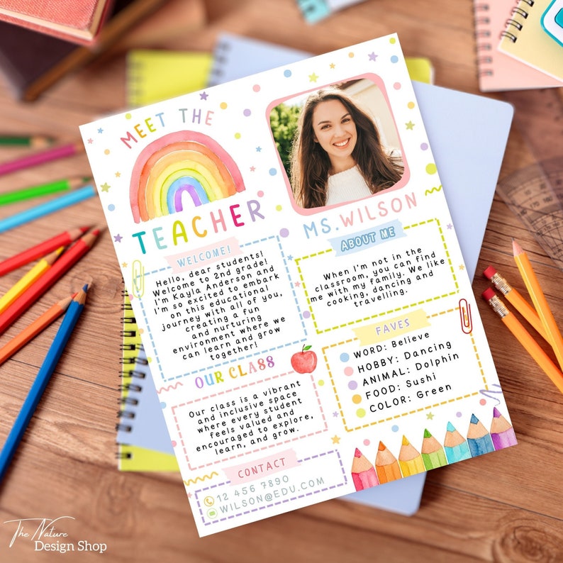 Meet the Teacher Template Meet Theteacher Kindergarten Letter Meet the ...