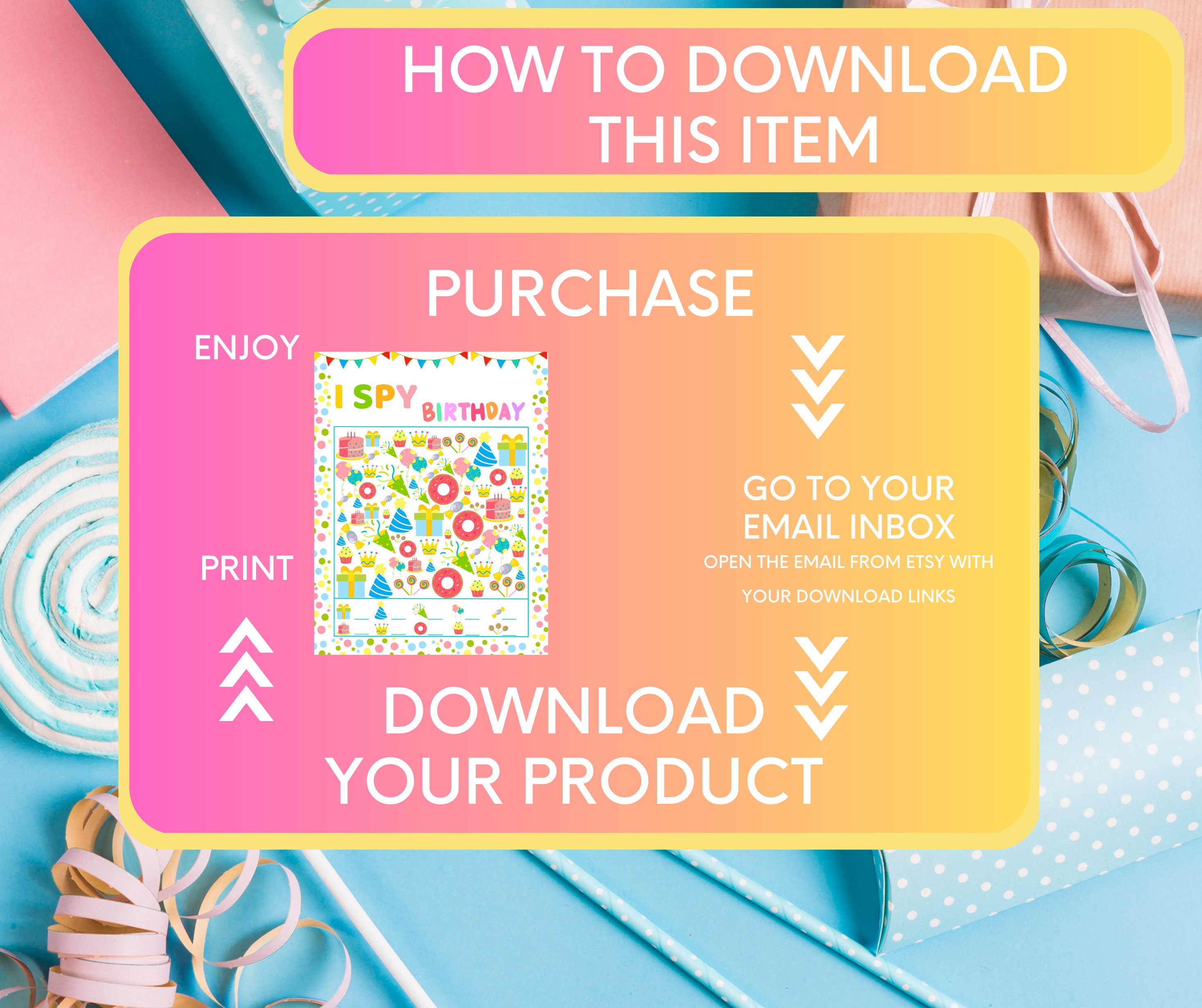 I Spy Birthday Kids Birthday Party Games Kids Birthday Games Toddler ...