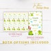 EDITABLE Frog Thank You Tag Frog Favor Tag Frog Birthday Decorations ...