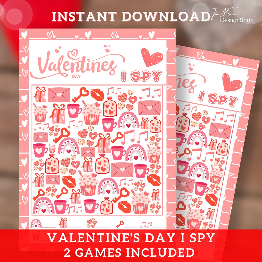 I Spy Valentine I Spy Valentines Day I Spy Valentines Day Activity ...