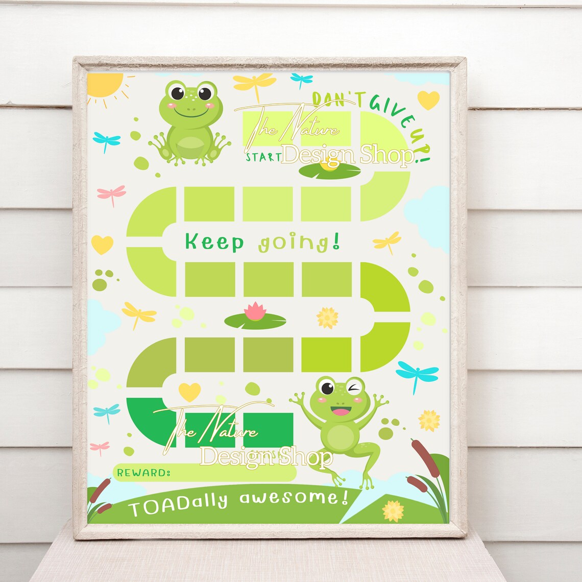 Baby Frog Reward Chart for Kids Daily Routine Chart Children Chore ...